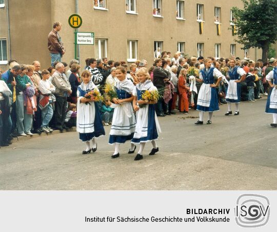 Festumzug zum Tag der Sachsen in Rochlitz 1995 - ISGV Bildarchiv
