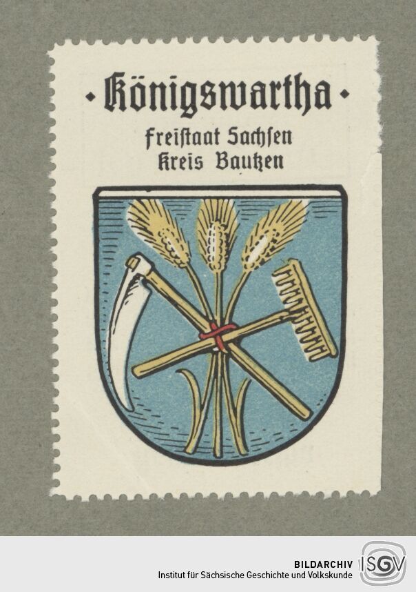 Stadtwappen von Königswartha/-(272200/-) - ISGV Bildarchiv
